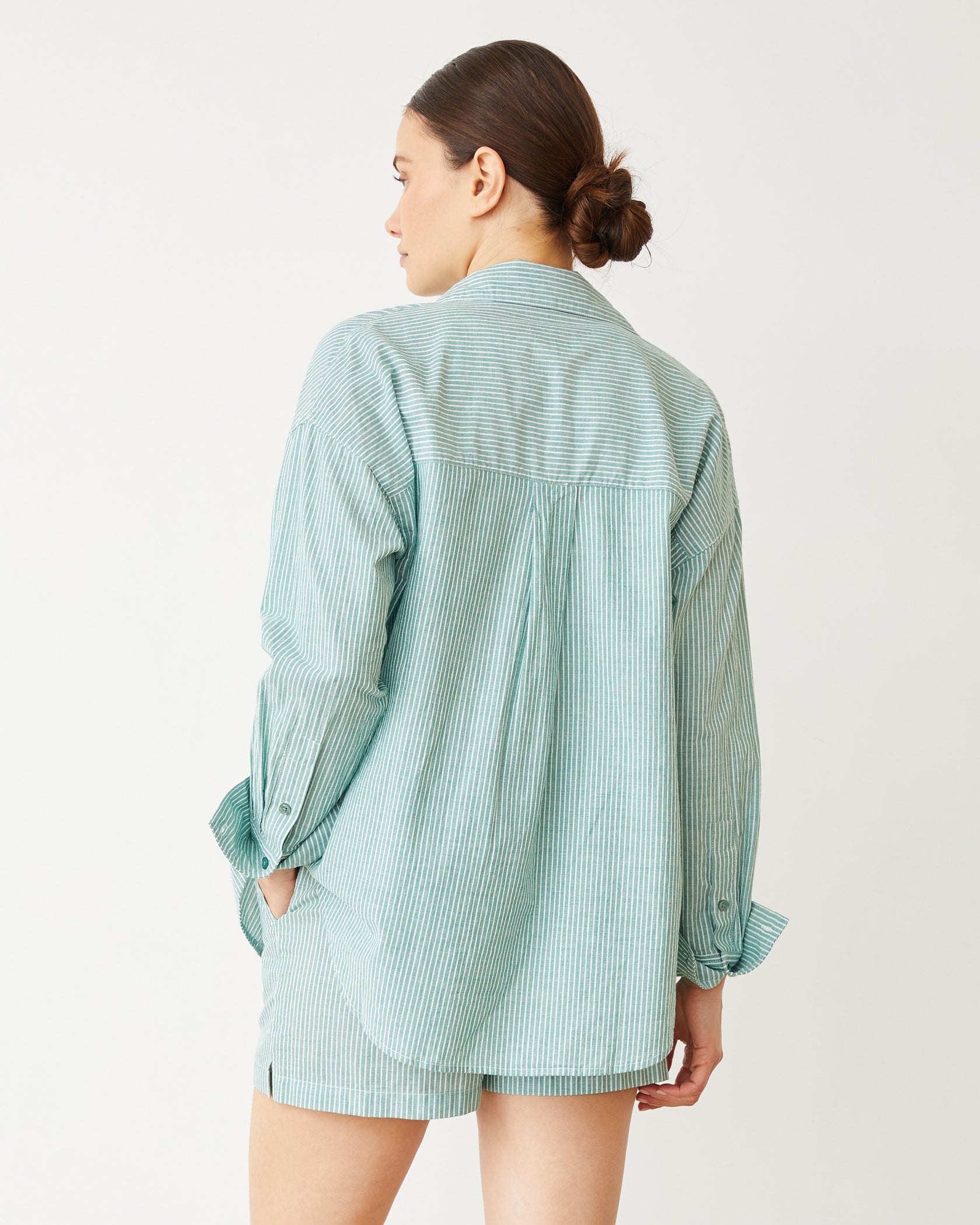 Stripe Poplin Oversized Shirt – MONROW