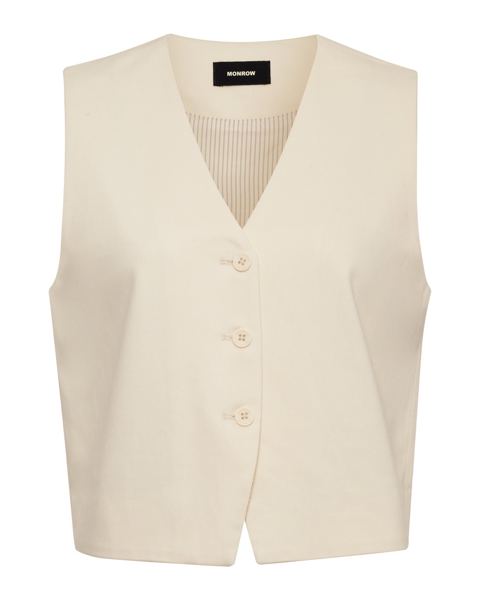 Soft Twill Relaxed Vest – MONROW