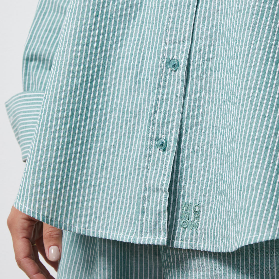 Stripe Poplin Oversized Shirt – MONROW